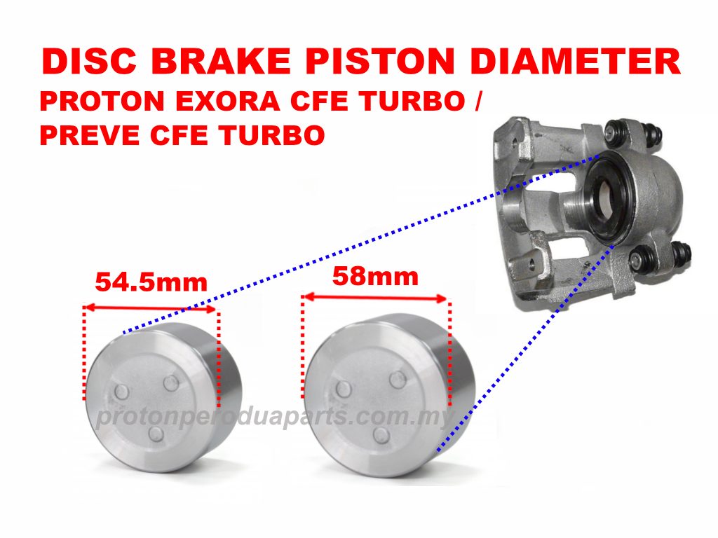 Front Disc Brake Caliper Rebuild / Repair Kit for Proton Exora Preve ...